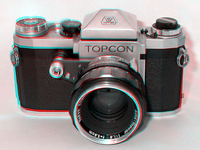 Stereo photos of classic 35mm cameras